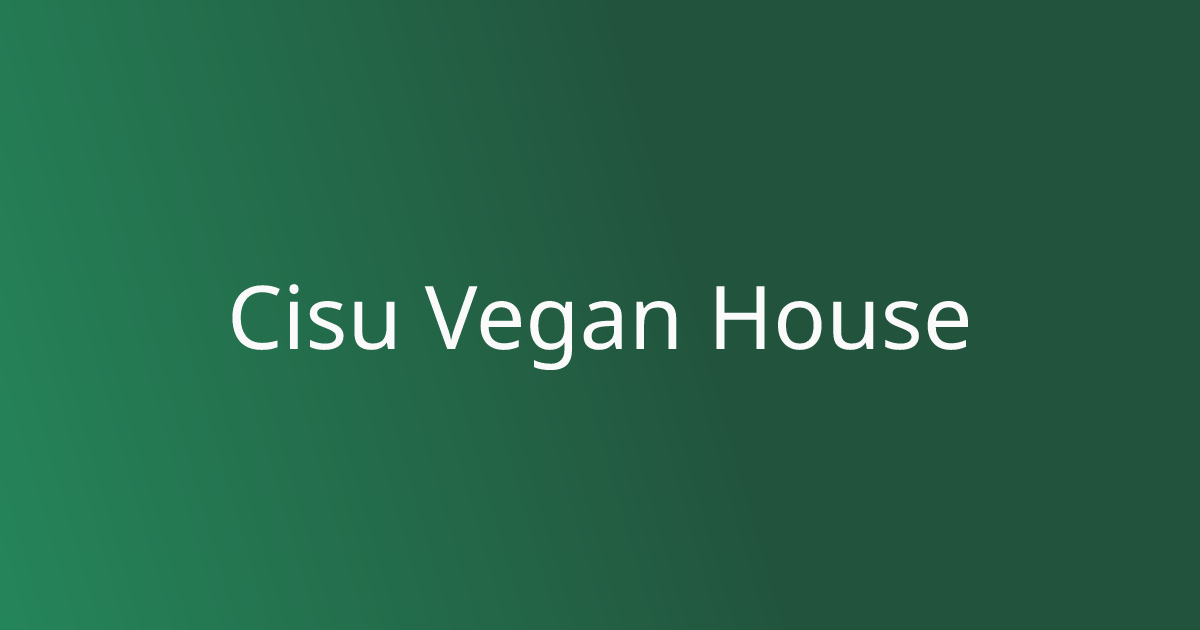 Order Authentic Chinese Online | Cisu Vegan House - Pickup Available